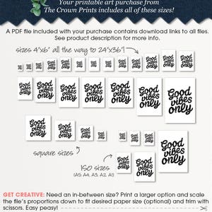 Good Vibes Only, Wall Art, PRINTABLE Art, Boho Decor, Instant Download ...