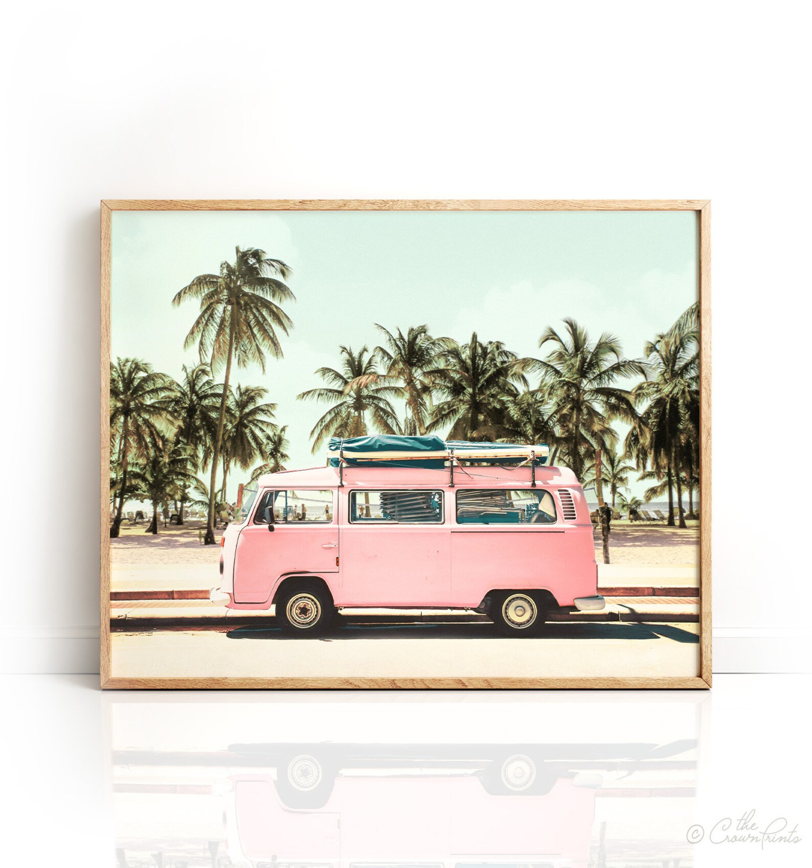 Boho Decor VW Bus Art PRINTABLE Wall Art Horizontal Wall - Etsy