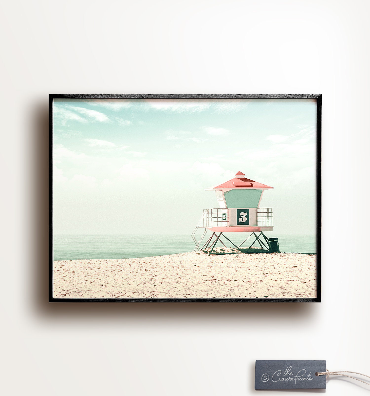 Lifeguard stand print INSTANT DOWNLOAD Horizontal wall art | Etsy