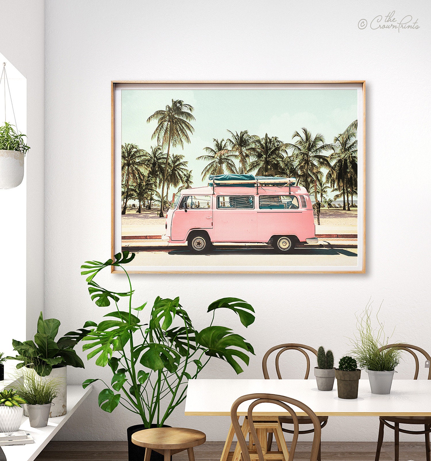 Boho Decor VW Bus Art PRINTABLE Wall Art Horizontal Wall - Etsy