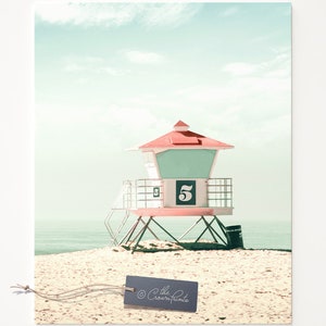 Lifeguard Tower Print, INSTANT DOWNLOAD, Printable Beach Art ...