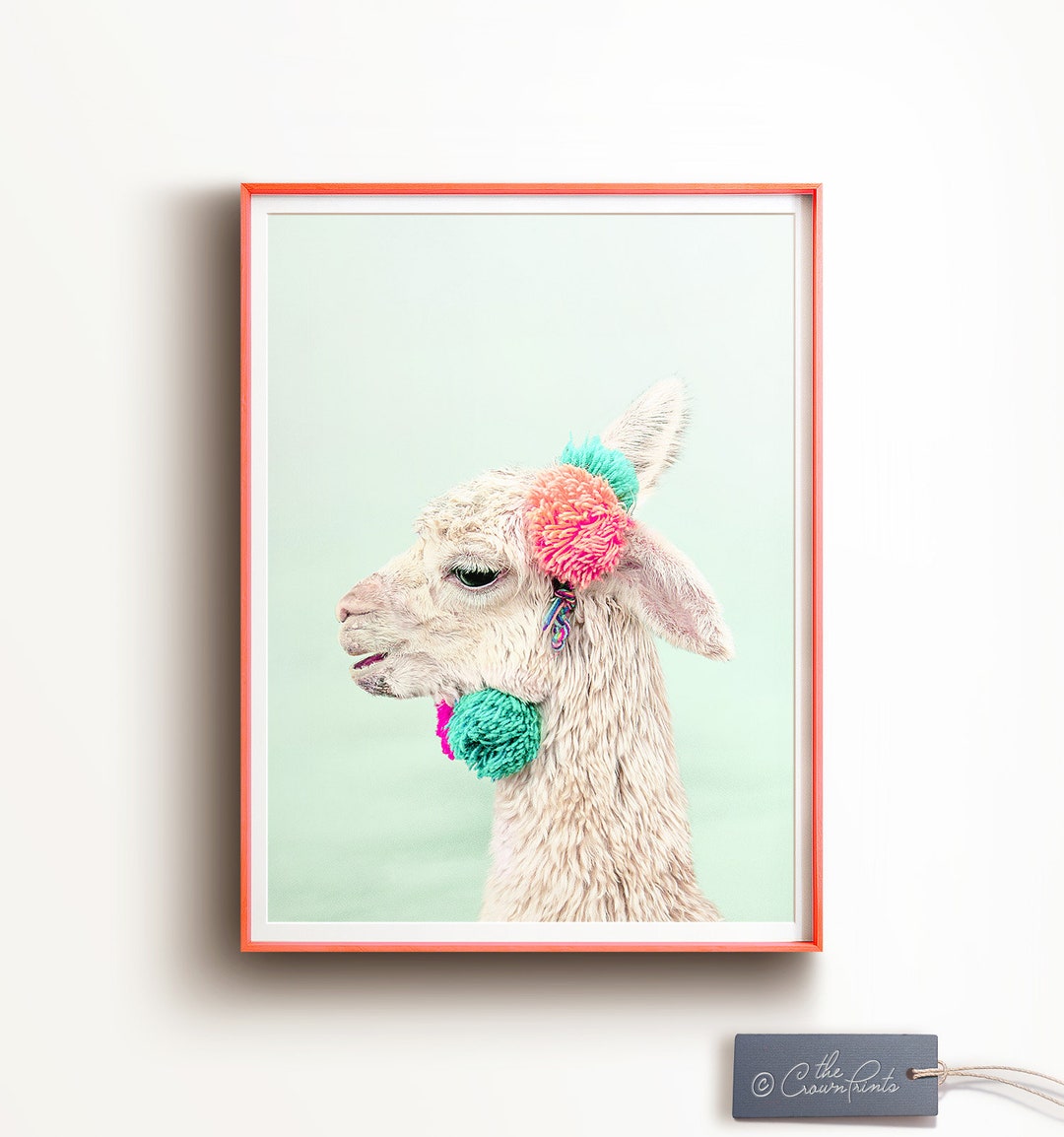 Llama Decor, INSTANT DOWNLOAD, Llama Print, Pastel Wall Art, Animal ...