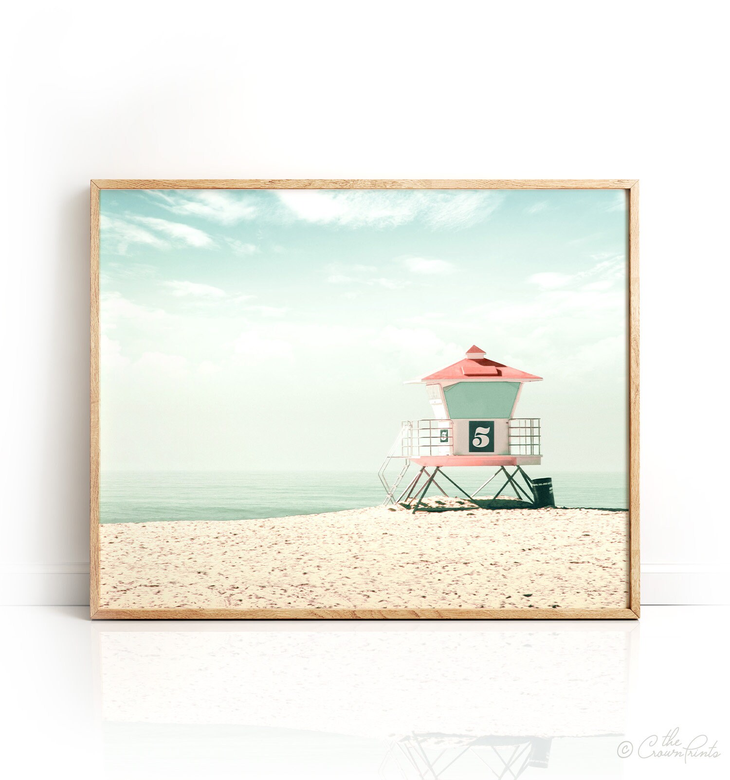 Lifeguard stand print INSTANT DOWNLOAD Horizontal wall art | Etsy