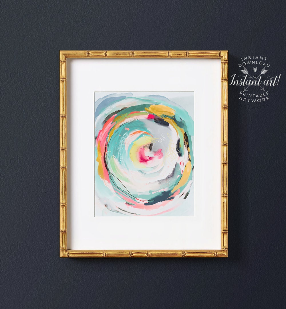 Abstract art PRINTABLE wall art Colorful art Abstract | Etsy