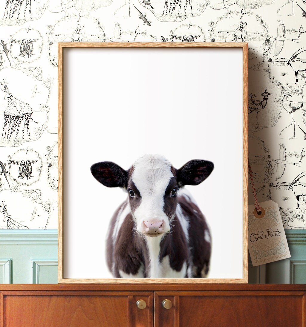Cow print Farm animal prints PRINTABLE art Nursery decor | Etsy