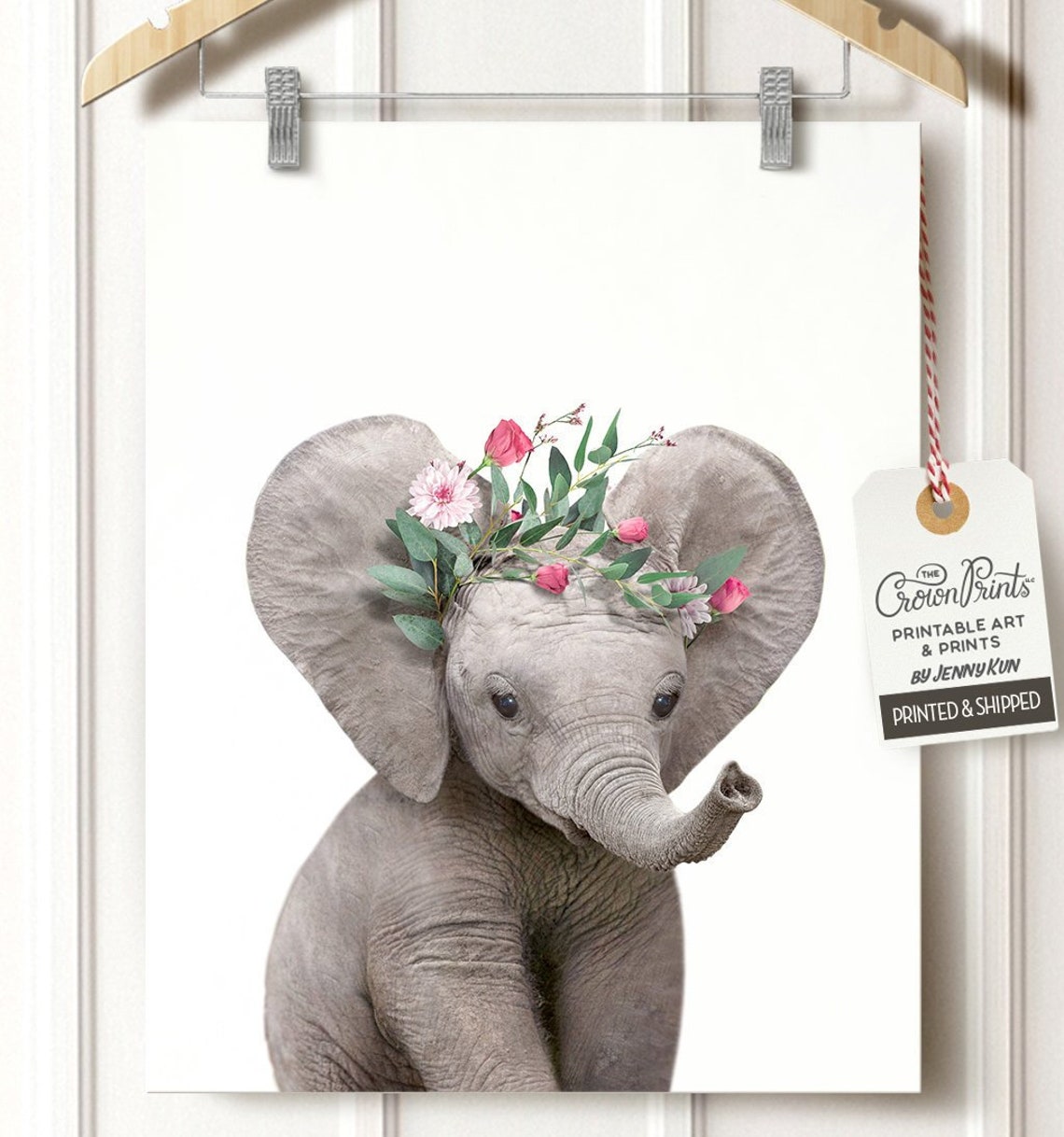 Elephant Print From the Crown Prints Safari Animal Prints - Etsy