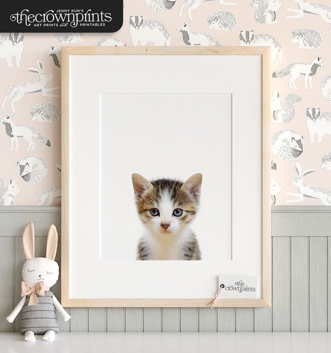 Baby Animal Prints Kitten Print PRINTABLE Art Nursery - Etsy