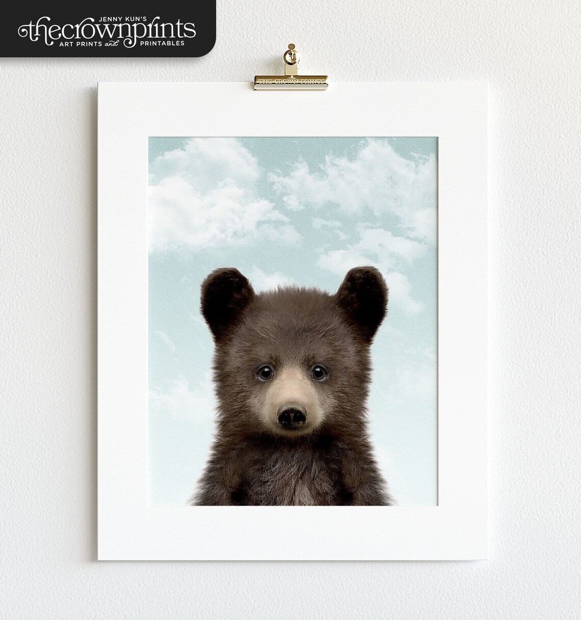 Bear Nursery art print PRINTABLE nursery Baby bear cub | Etsy