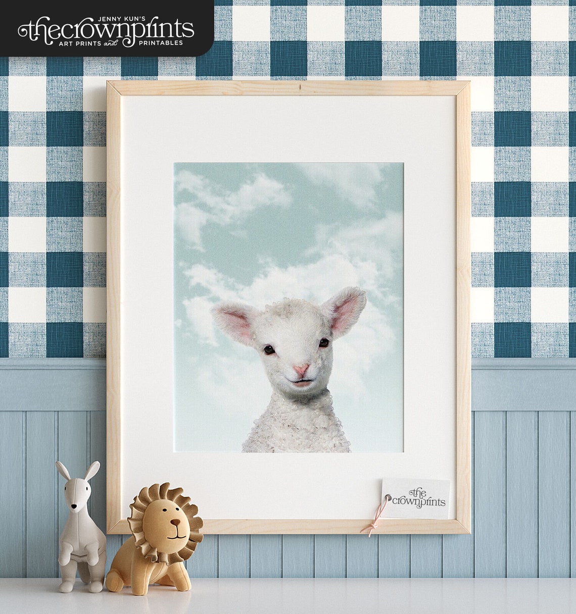 Lamb Nursery Art Lamb Print PRINTABLE Art Farm Animals | Etsy