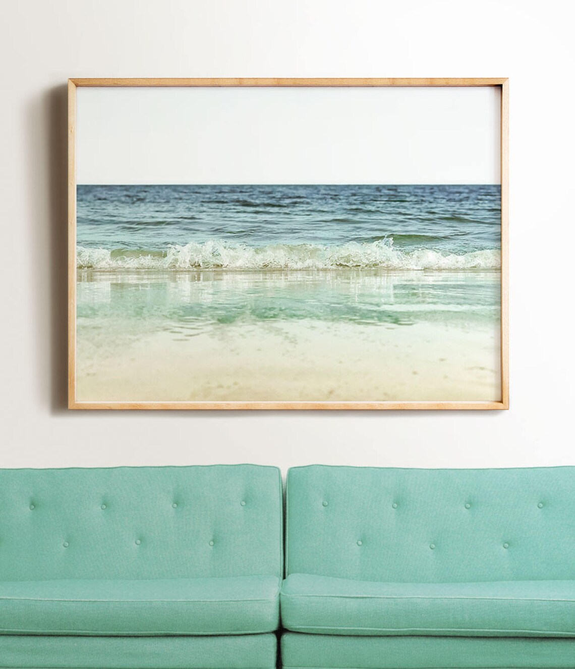 Beach Photography PRINTABLE ART Landscape Ocean Print Waves | Etsy