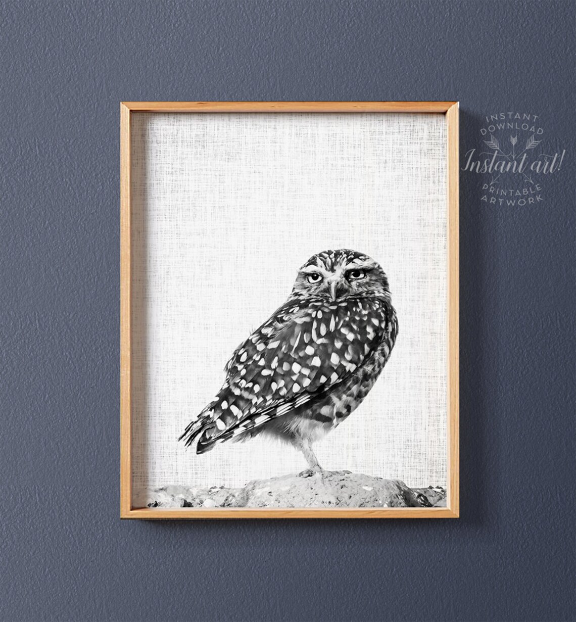 Owl Print Owl Decor PRINTABLE Art Animal Prints Bird | Etsy