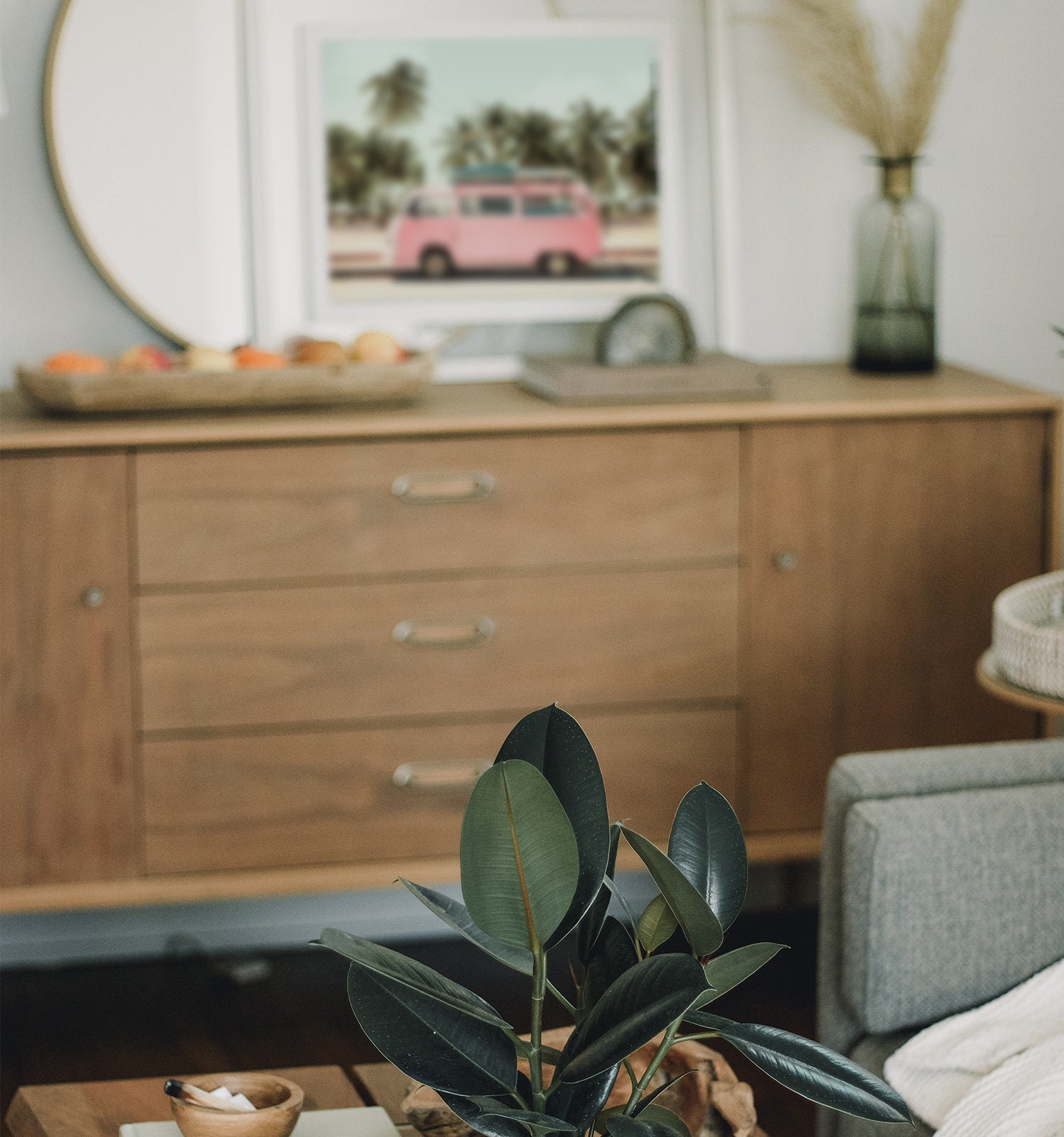 Boho Decor VW Bus Art PRINTABLE Wall Art Horizontal Wall - Etsy