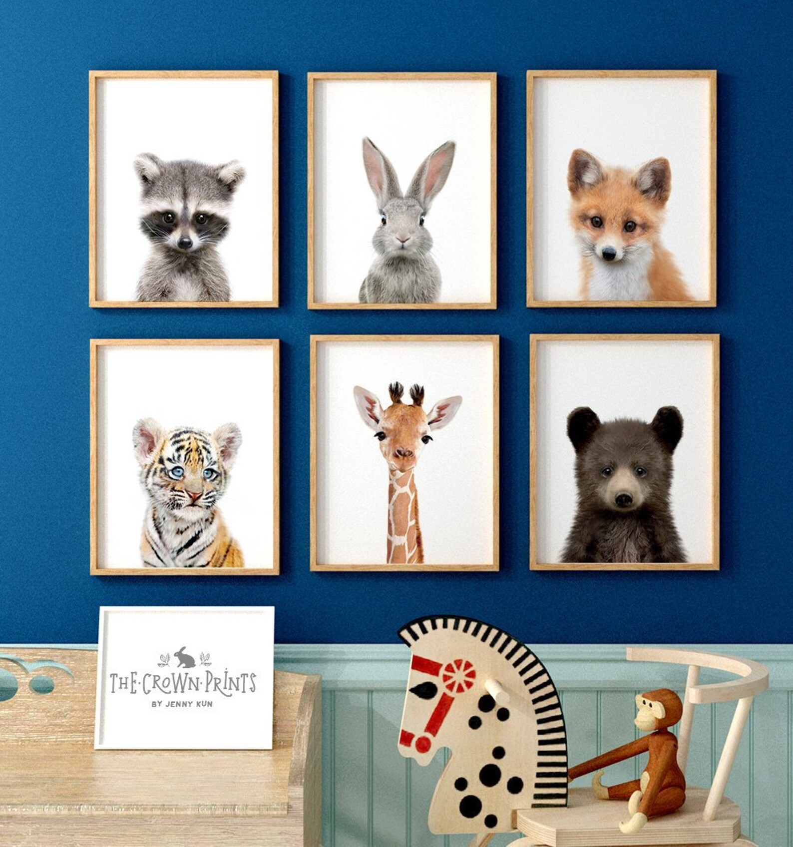 Nursery Animals Prints PRINTABLE Art Woodland Animals Decor | Etsy