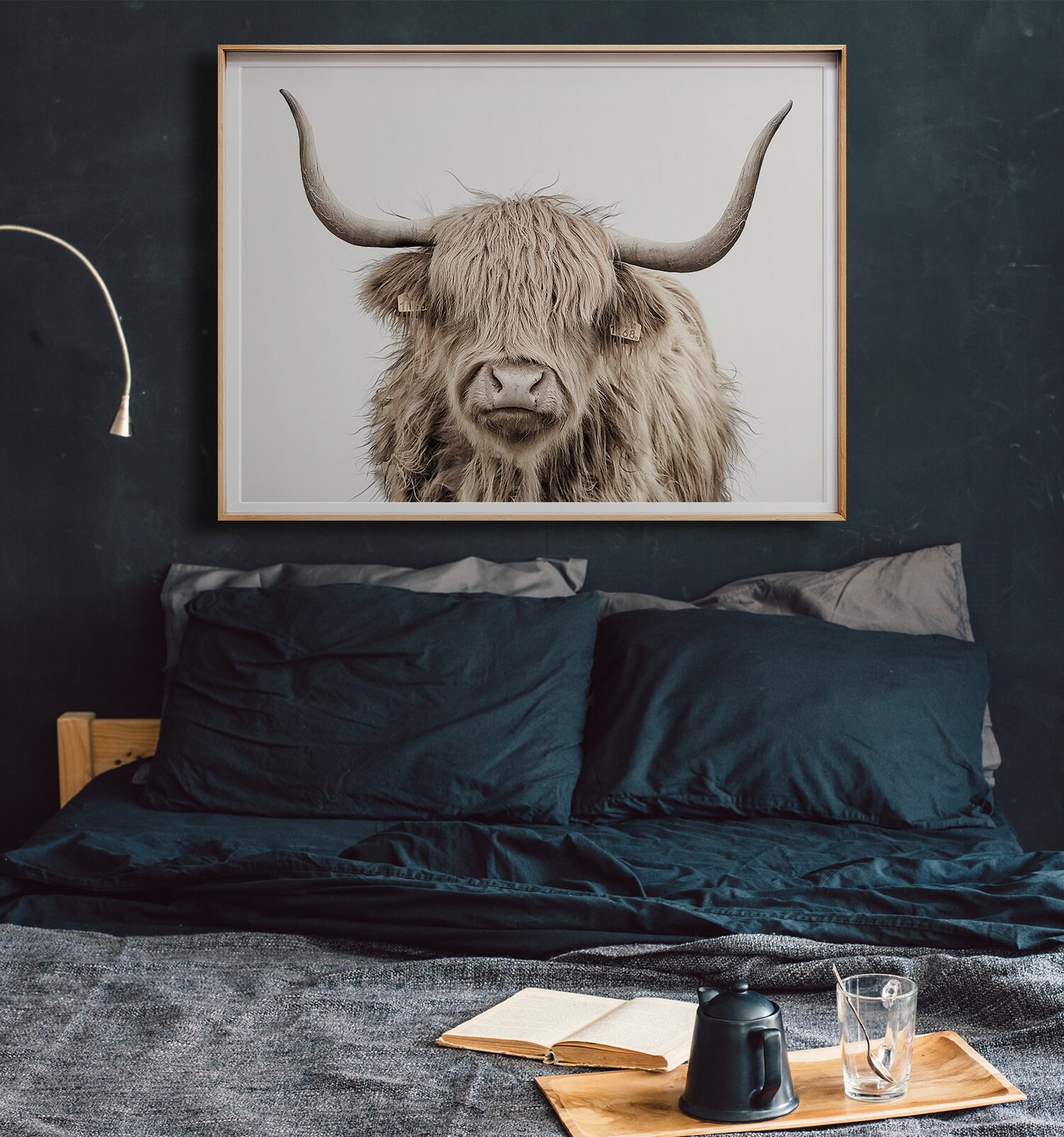 Cow Print PRINTABLE Wall ART Modern Farmhouse Decor Digital | Etsy