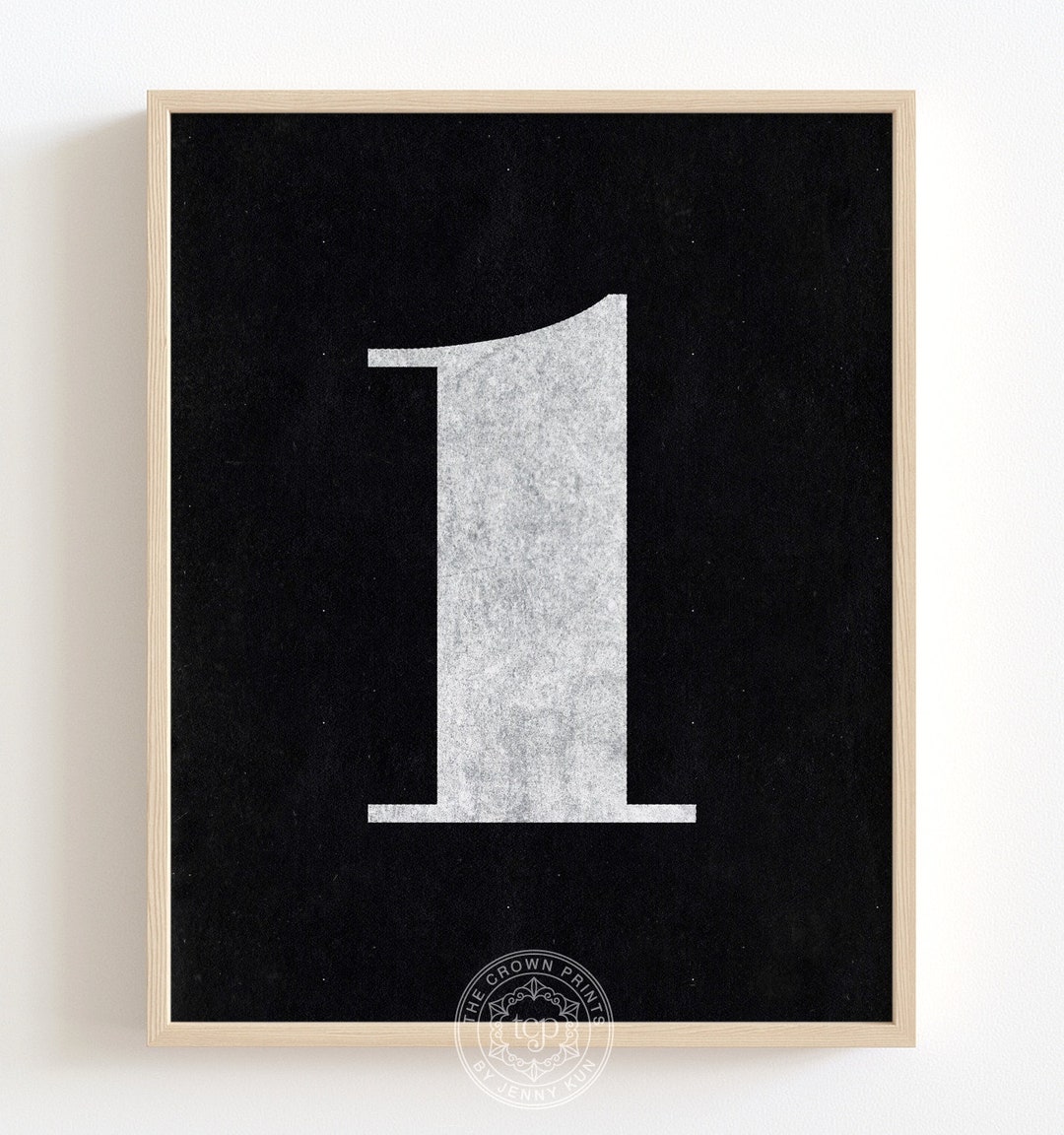 Number One 1 PRINTABLE Art, Black and White Wall Art, Modern Decor ...