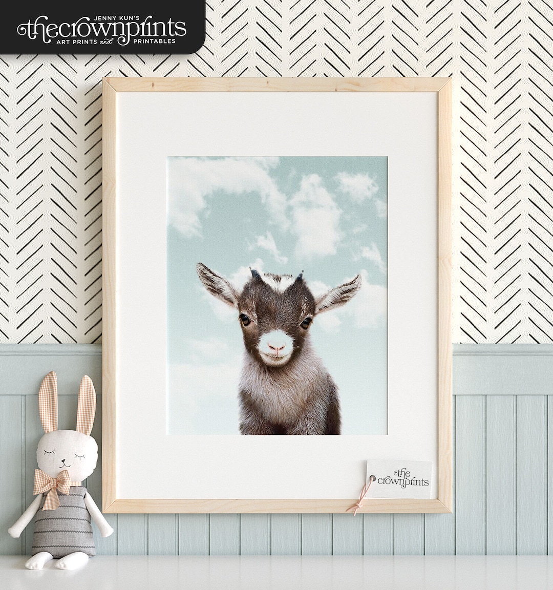 Nursery Decor, Baby Goat Print, PRINTABLE ART, Farm Animal Prints ...