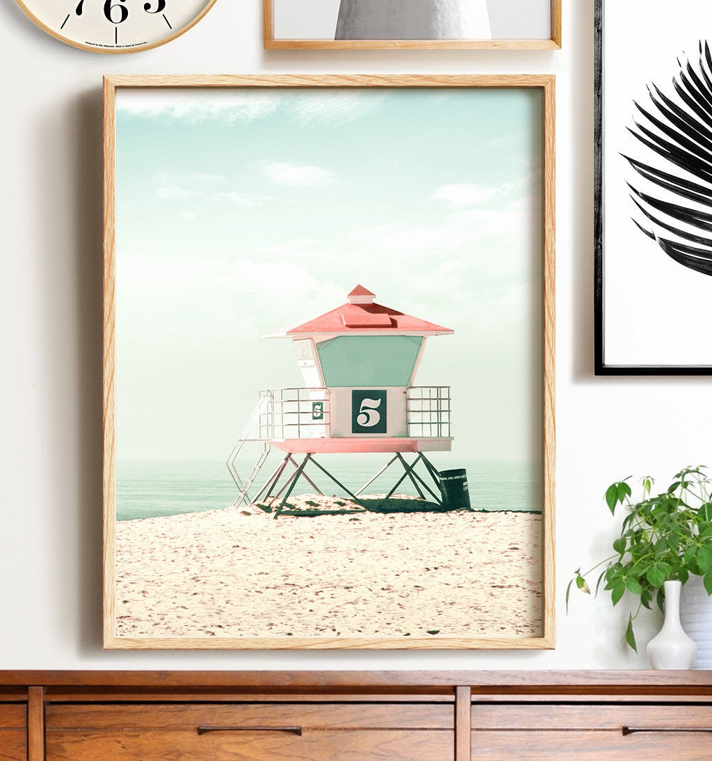 Lifeguard Tower Print INSTANT DOWNLOAD Printable Beach Art - Etsy