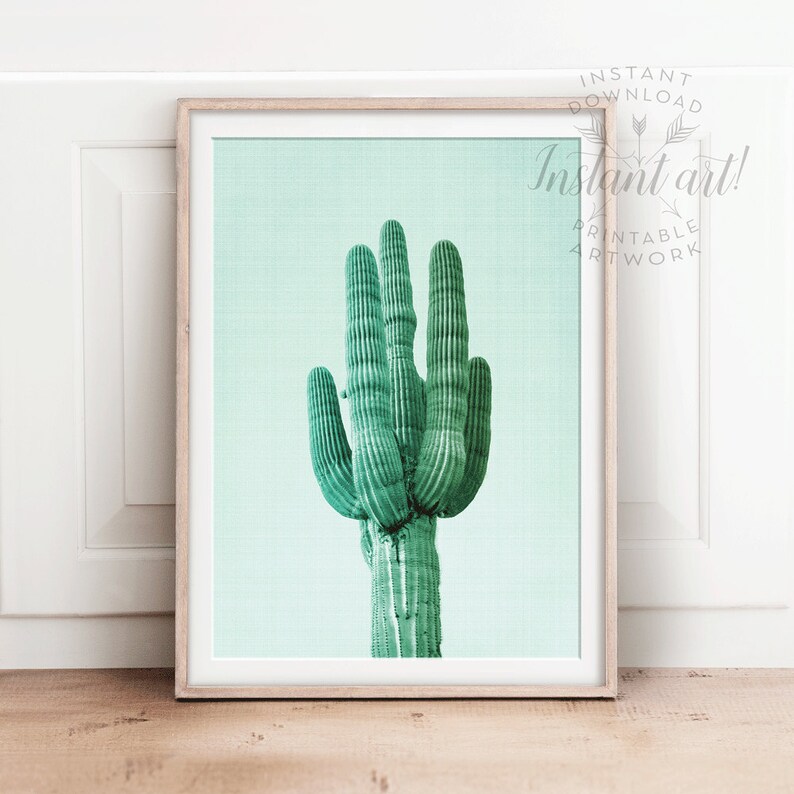 Cactus print Set of 3 PRINTABLE artmodern artminimalist | Etsy