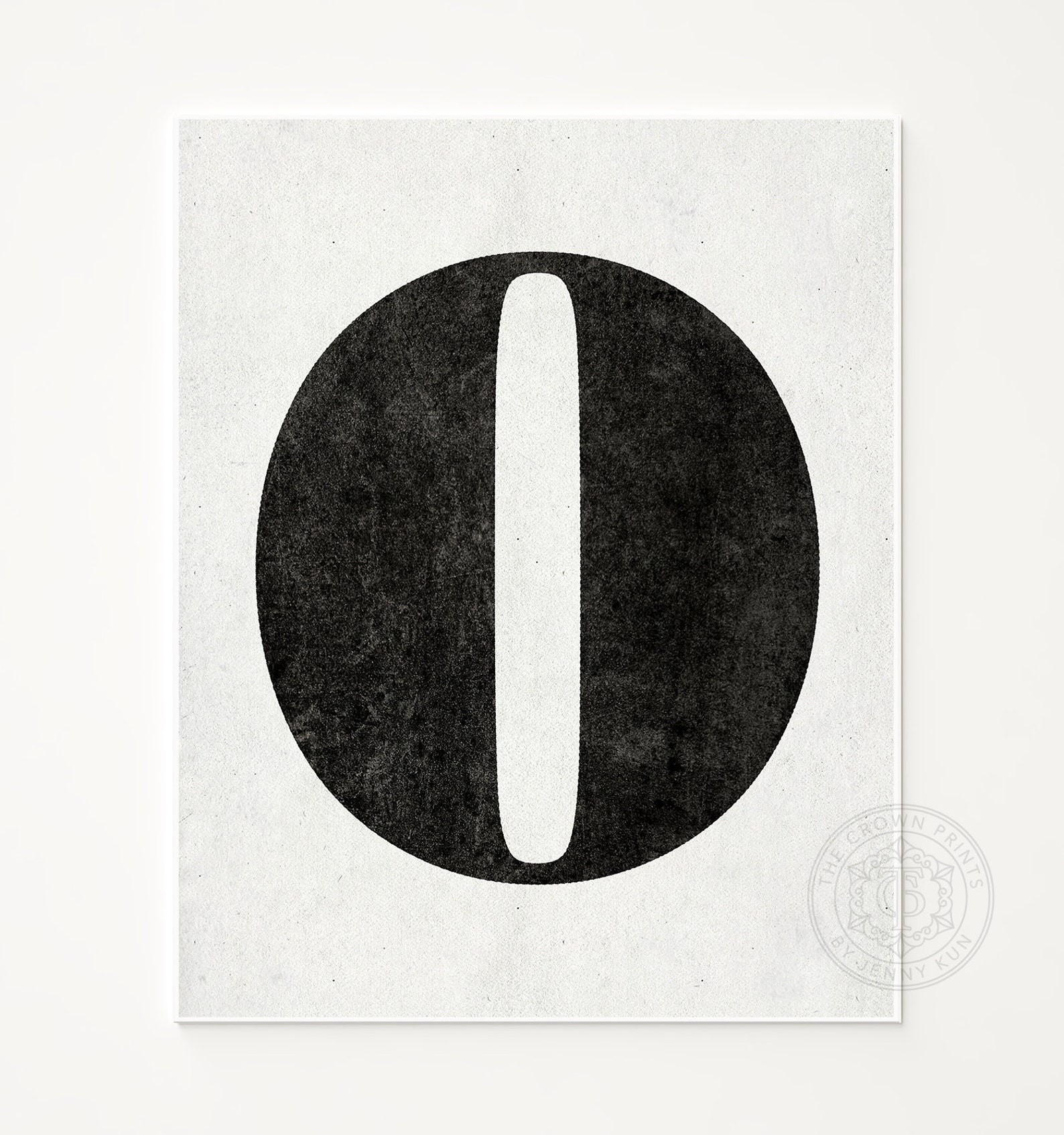 Number 0 Sign Number Prints PRINTABLE Art Black and White | Etsy