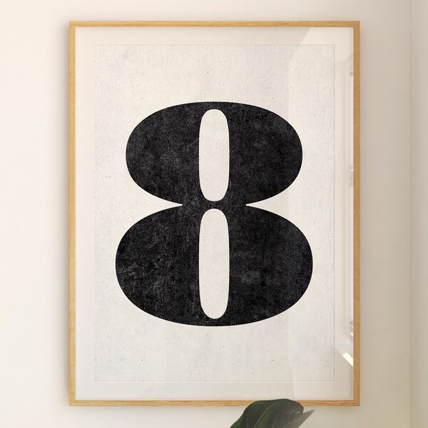 Number 8 Sign - Etsy
