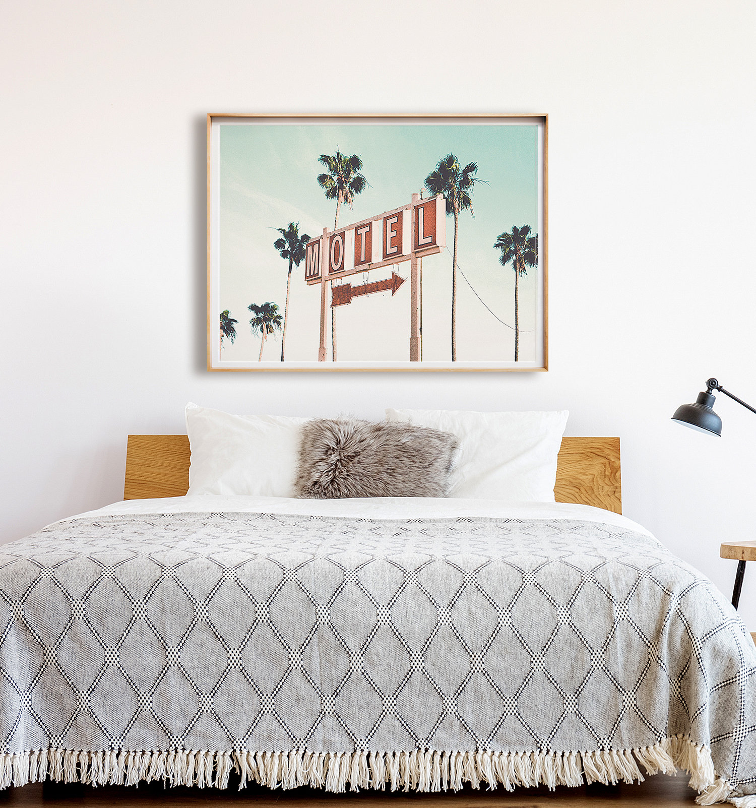 Large Wall Art Motel Print DIGITAL DOWNLOAD California Wall - Etsy