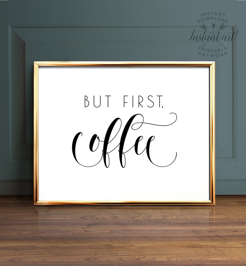 Digital Prints Art & Collectibles Coffee Decor Printable Poster Kitchen ...