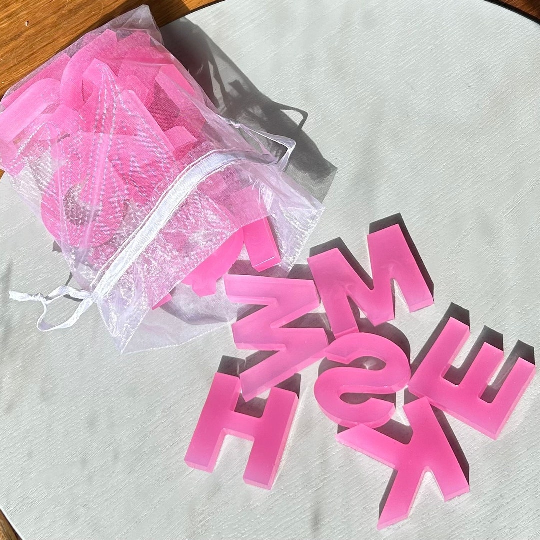 Resin Alphabet Set Custom Colour Letter Set Resin Art and Craft ...