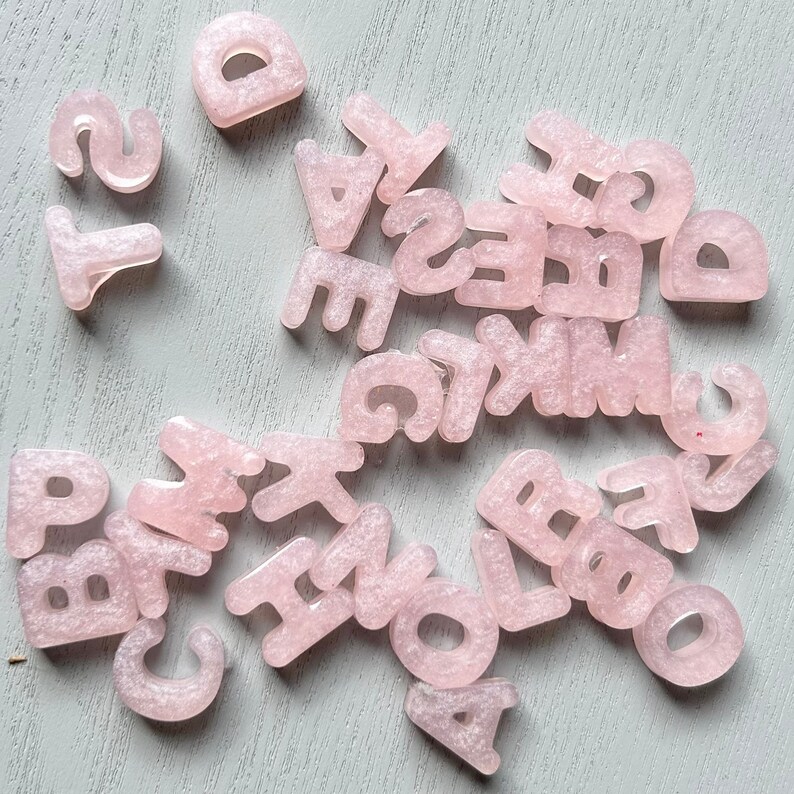 Resin Alphabet Set Custom Colour Letter Set Resin Art and Craft ...