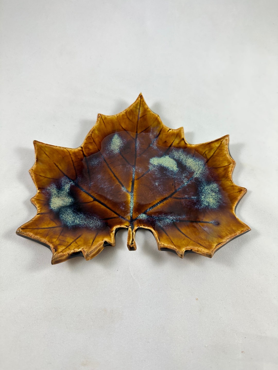 Handmade Ceramic Leaf Dish, Small Pottery Serving Dish, Decorative Dish ...