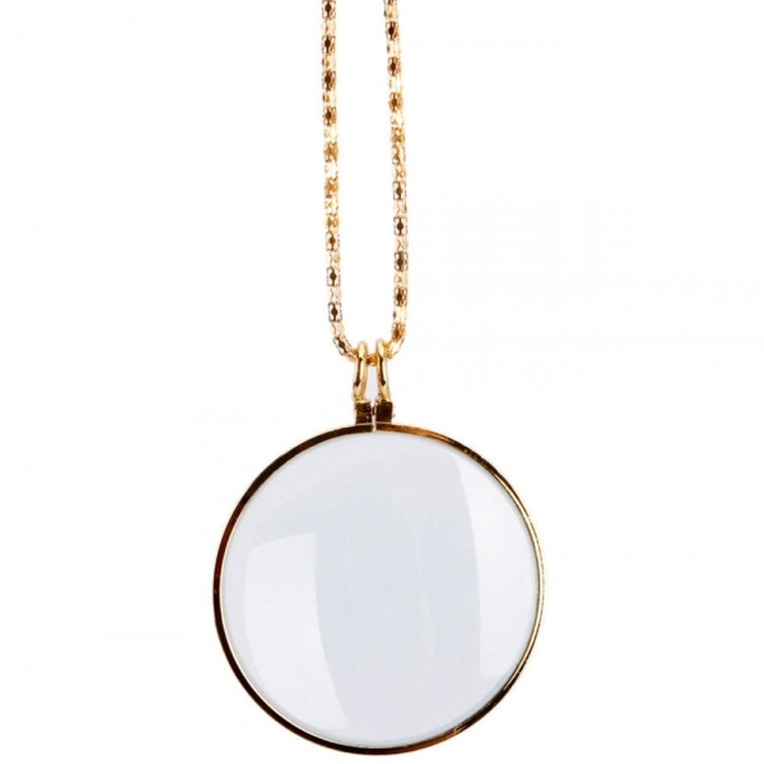 5x Pocket Mini Magnifying Glass Magnifier Lens With Chain...free ...