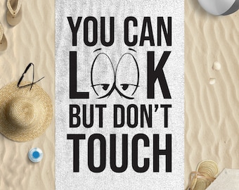 Funny beach towel | Etsy