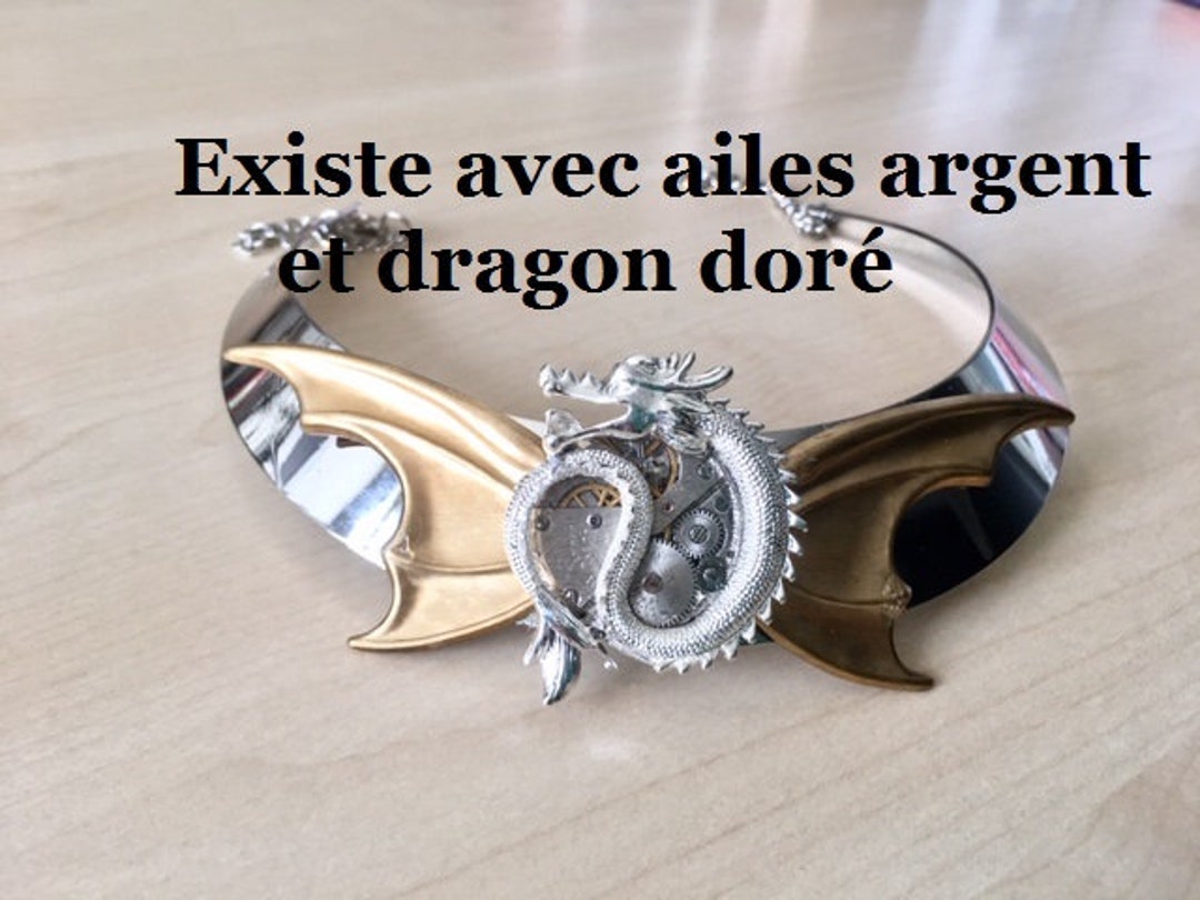 Steampunk Dragon Necklace Game of Thrones, Daenerys Necklace, With ...