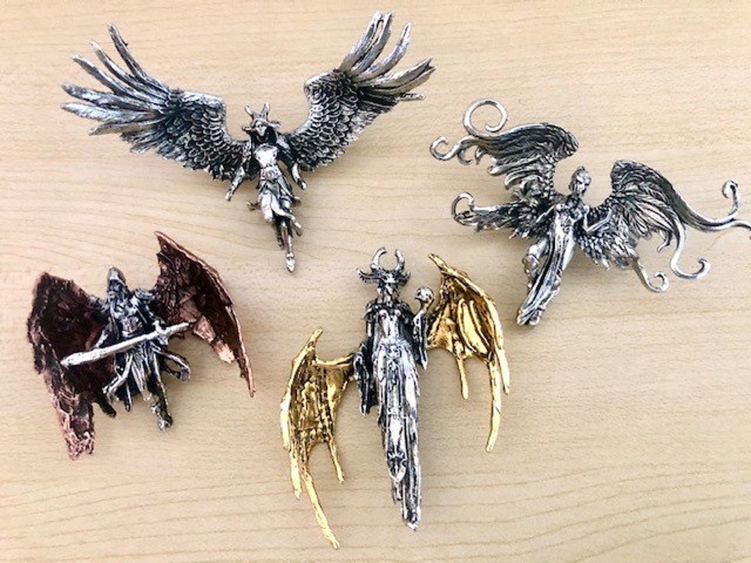 Heroic Fantasy Brooch Angel Brooch Mythical Creatures - Etsy