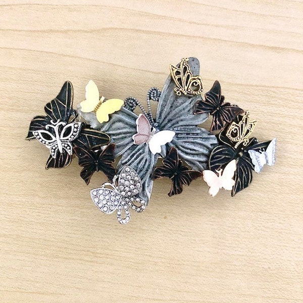 Butterfly Hair Barrette - Etsy