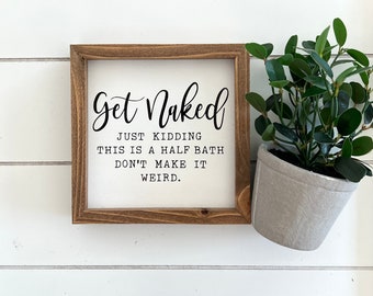 Half Bath Sign - Etsy