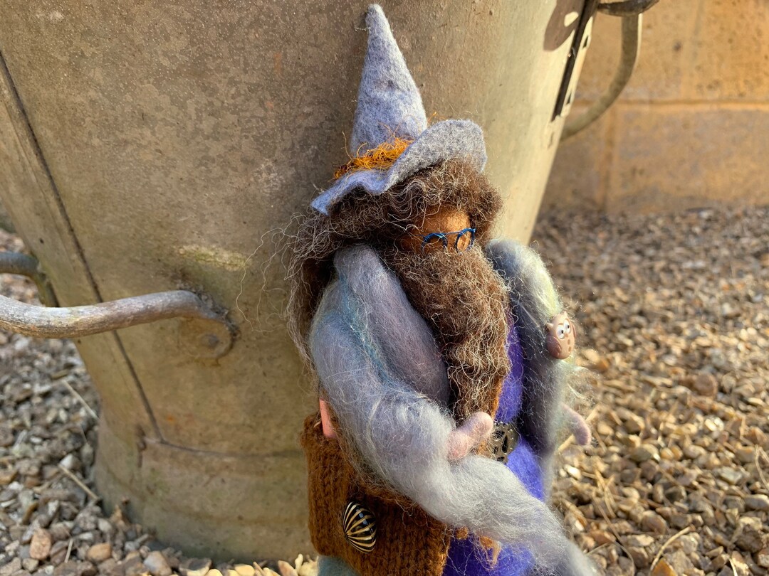 Wizard. Blue Wizard With Grey Cloak - Etsy