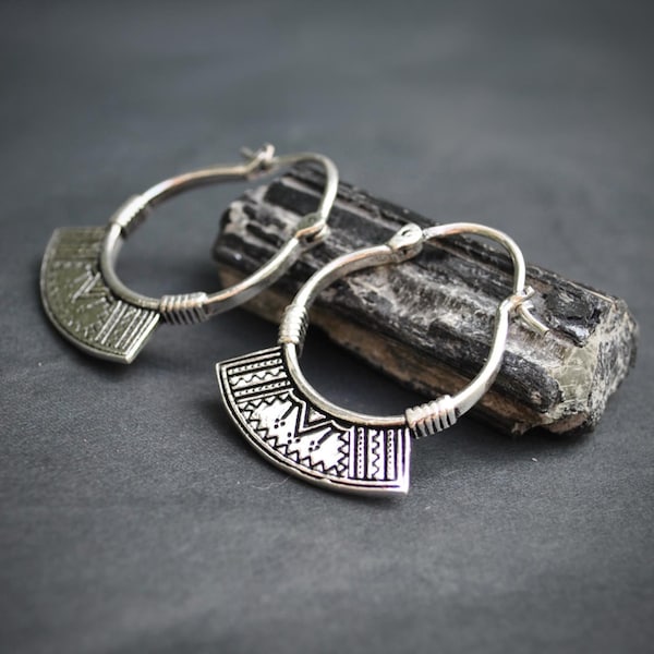 Aztec Hoop Earrings - Etsy