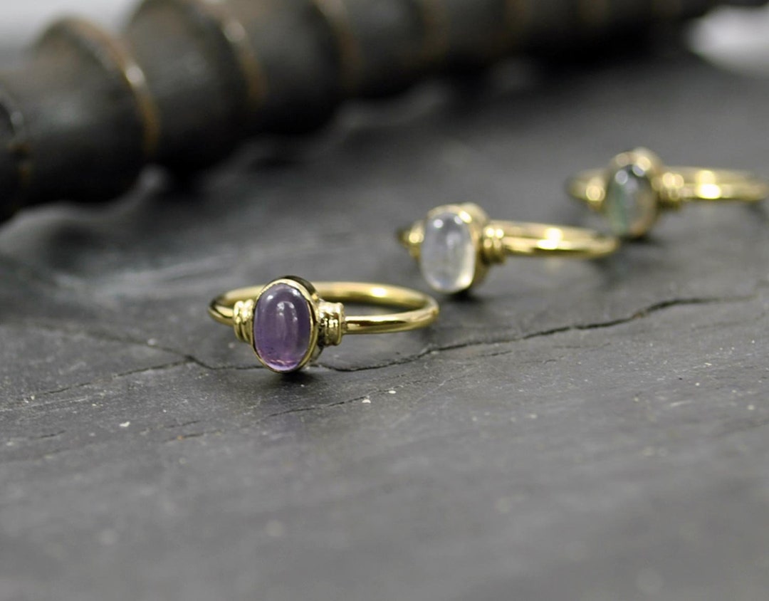 Simple Ring, Minimalist Jewlry, Retro Ring, Gemstone Ring, Vintage ...