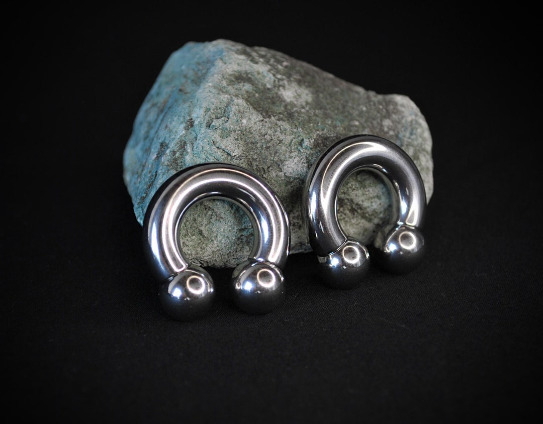 CIRCULAR BARBELL, Stainless Steel Piercing, Black PVD Steel Piercing ...