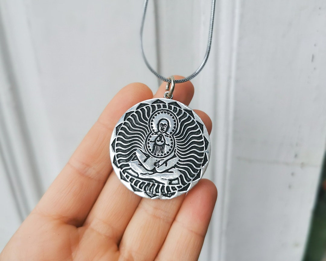 Kama Sutra Medallion Pendant - Silver Erotic Art Necklace - Sexual ...