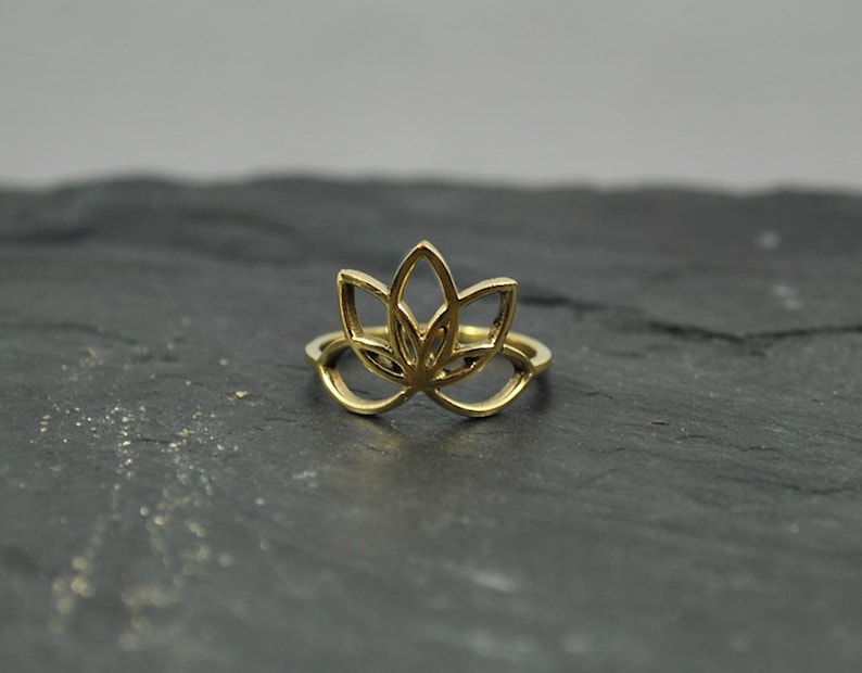 Lotus Ring, Flower Ring, Lotus Design, Boho Ring, Bohemian Jewelry ...