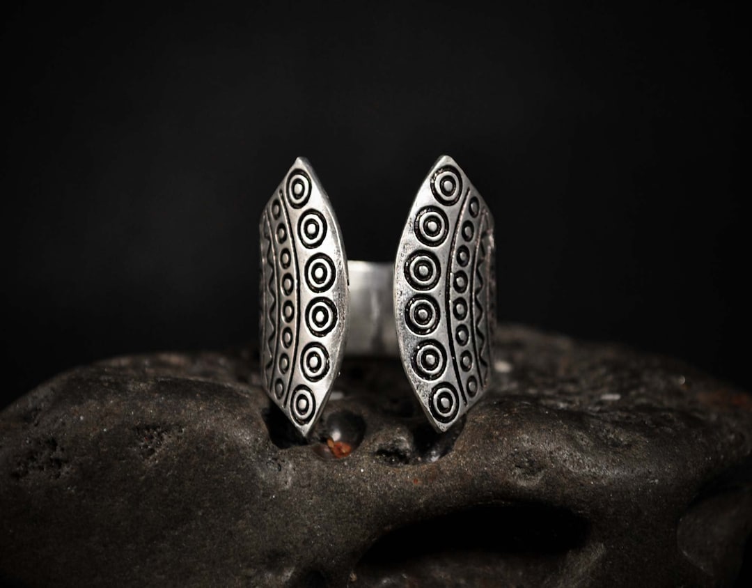 ETHNIC Ring Ethnic Silver Ring Tribal Jewelry Adjustable - Etsy