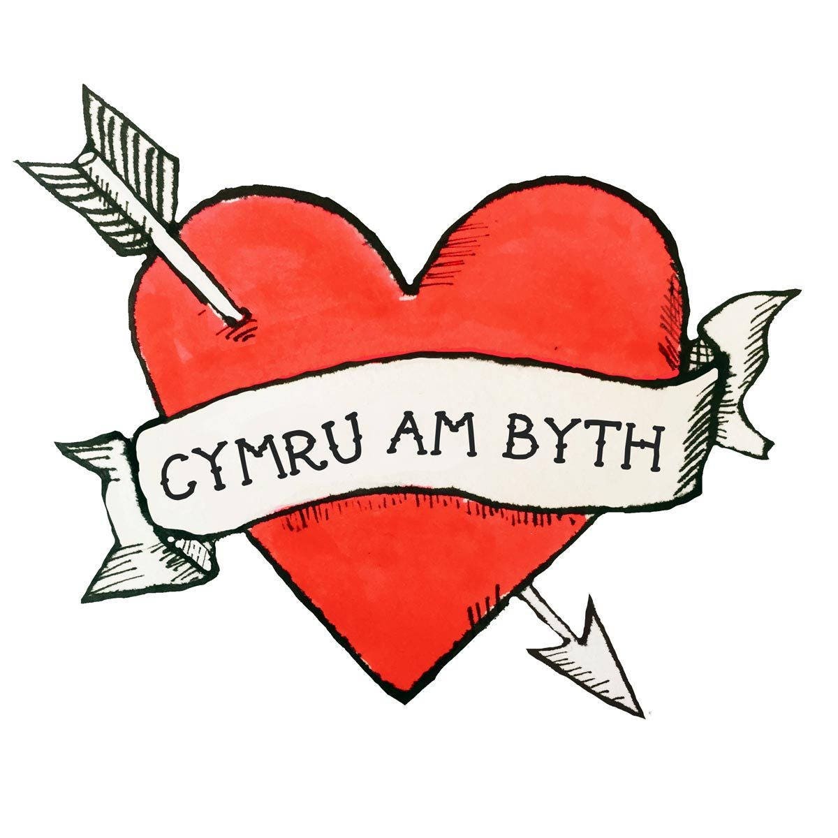 Greeting Card Cymru Am Byth Wales Forever Long Live Wales Welsh St ...