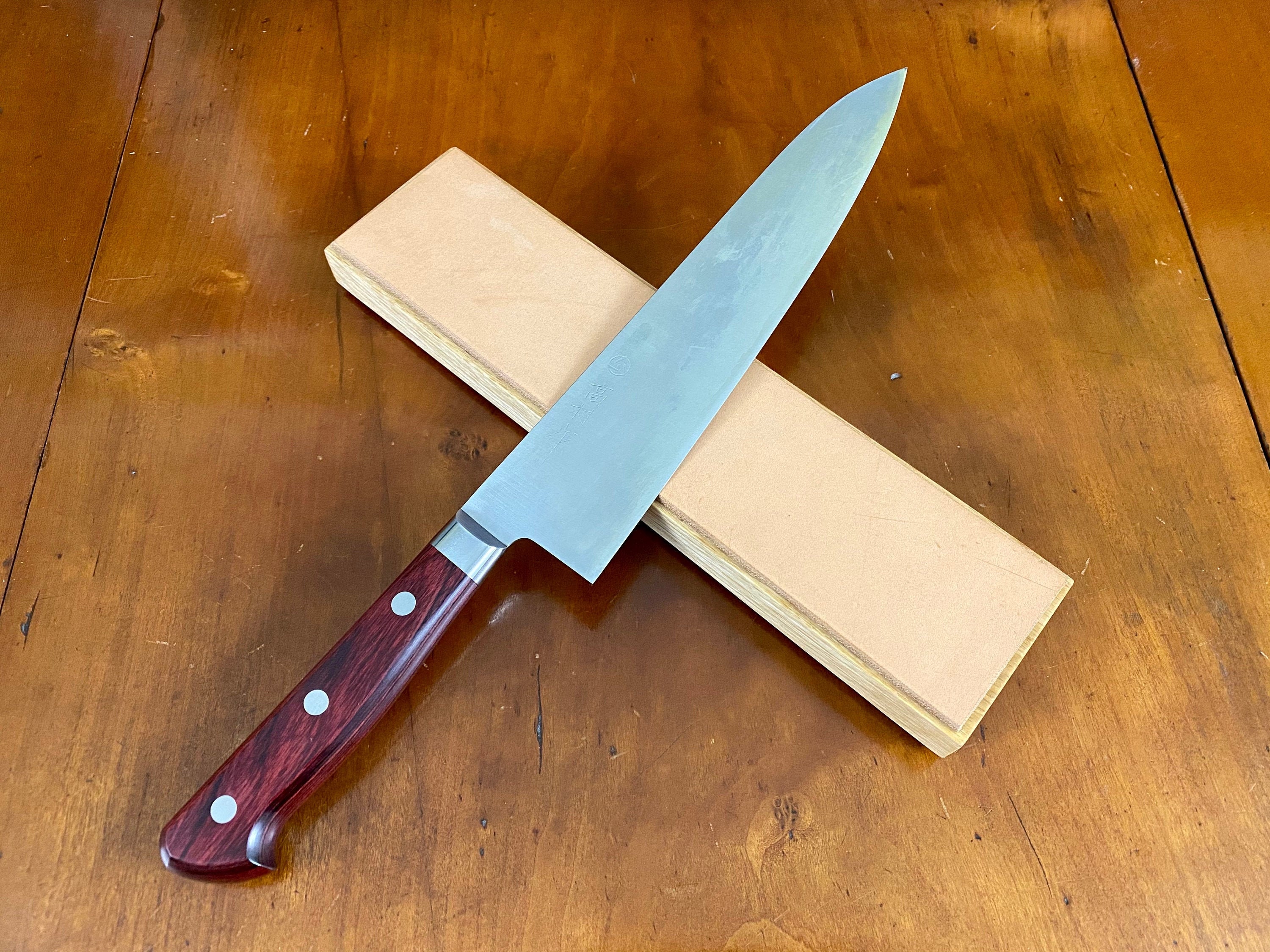 Craft Supplies & Tools Blade Razor Leather Strope with Wood Base ...