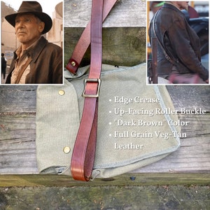 Indiana Jones Dod-style Leather Bag Strap - Etsy