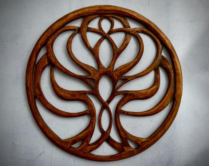 Hand Carved Wood Tree of Life. - Etsy