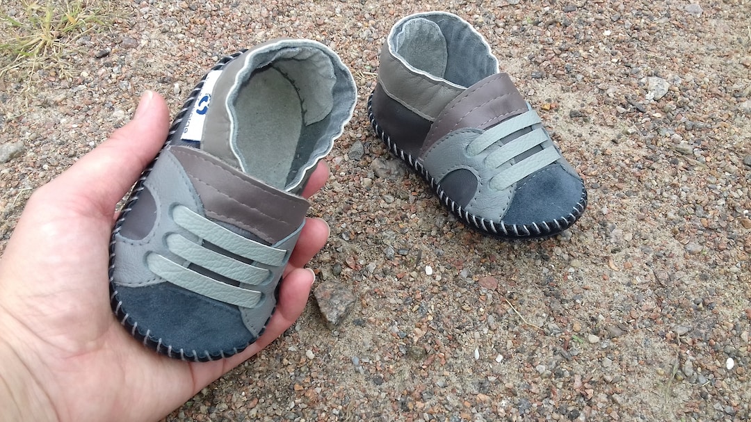 Baby Leather Snickers, Kid's Booties, Toddler Moccasins, Soft Sole Baby ...