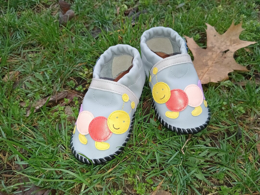Funny Baby Shoes, 6-36 Mnths, Natural Leather, Moccasins, Soft Sole ...