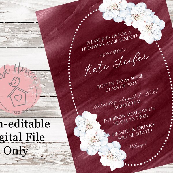 Texas a and M Graduation Invitations - Etsy