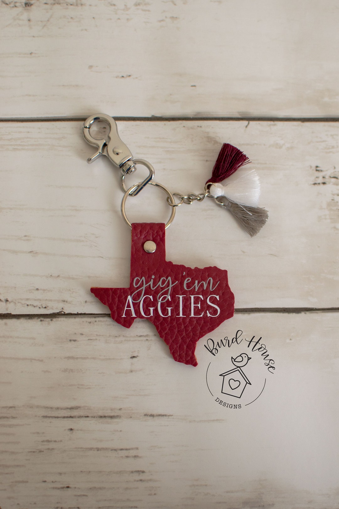Texas A&M University Texas Aggie Keychain and Tassels - Etsy